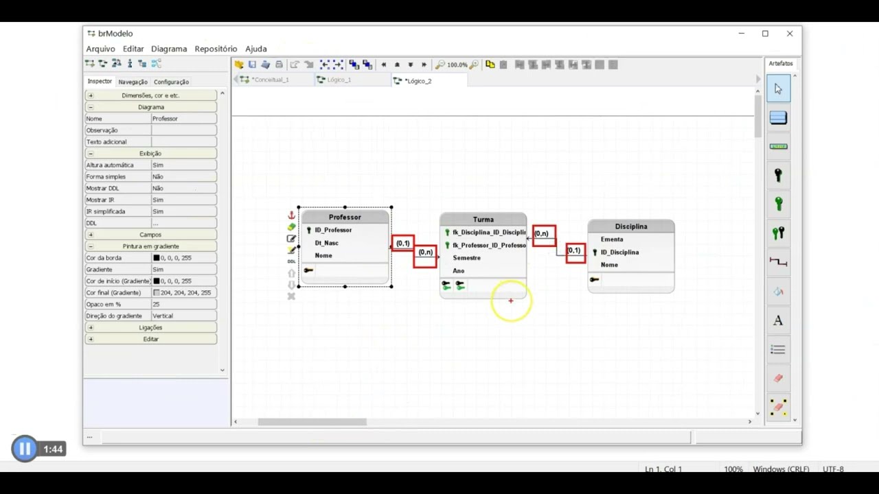 brModelo: Exemplo 2 (Parte 3) - YouTube
