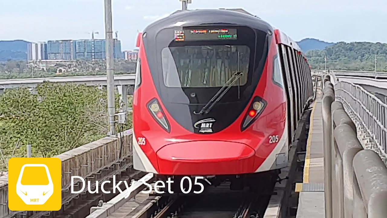 MRT PUTRAJAYA LINE (SSP LINE) DUCKY SET 05 DEPARTING & SWITCHING AT ...