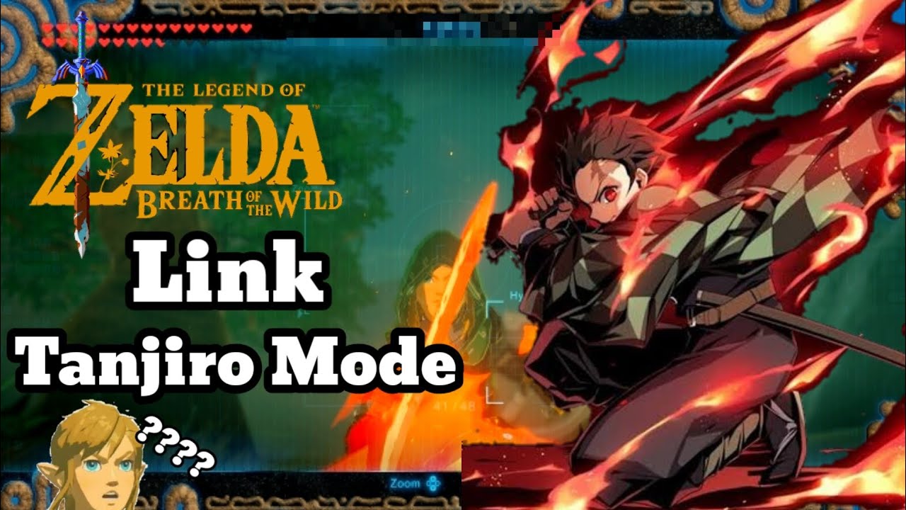 Botw Link in Tanjiro Mode - [FLURRY RUSH GLITCH] - YouTube