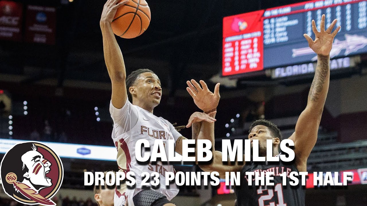 Florida State's Caleb Mills Drops 23 Points In First Half - YouTube
