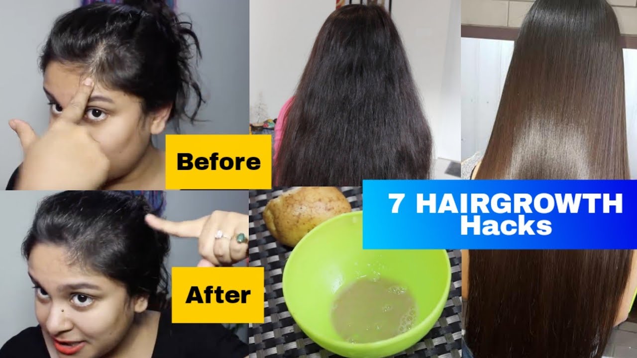7 HAIR GROWTH Hacks For THICK STRONG Healthy SILKY HAIR IN 7 Days | # ...
