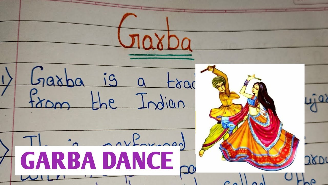 10 Lines on Garba // Essay on Garba in english// Few Sentences about ...
