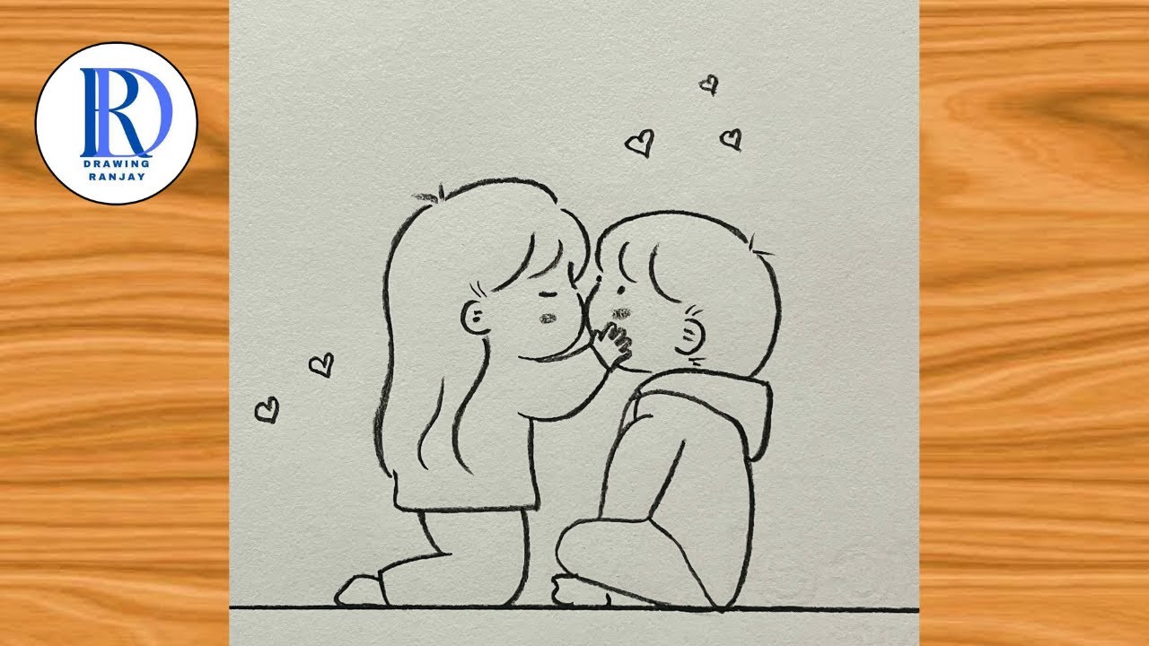 Couple drawing easy tutorial | Drawing for beginners | @KarabiArts18 ...