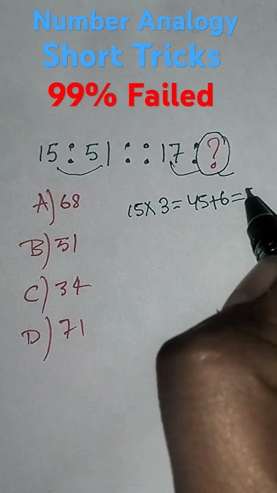 Number Analogy Reasoning Short Tricks || Number Analogy Tips and Tricks || #reasoning - YouTube