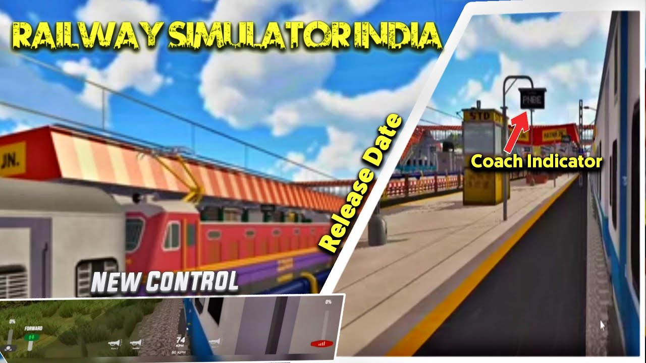 Railway Simulator India New Update Public On 2025 | New Control | Coach ...