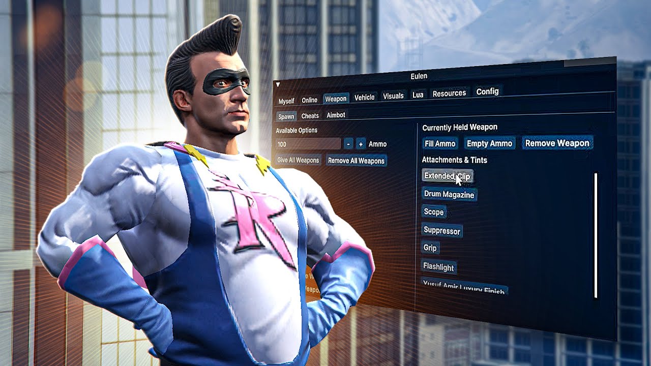 NOVO HEROI DO GTA ROLEPLAY COM MOD MENU - YouTube