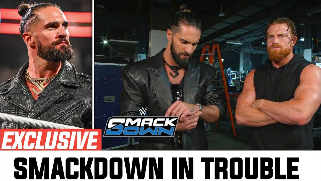 Seth Rollins returns with buddy Mathew's backstage at wee smackdown ...