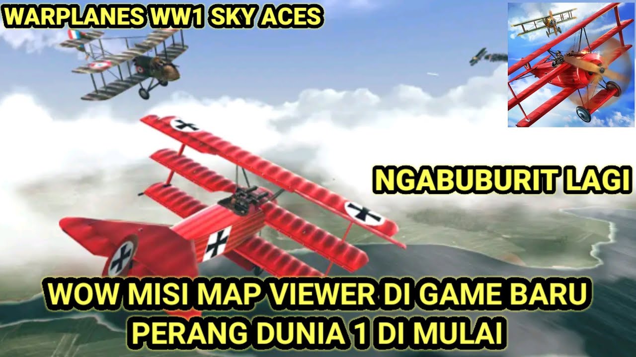 Misi MAP SUBSCRIBERS LAGI PERANG DUNIA 1 DI MULAI - Warplanes WW1 Sky ...