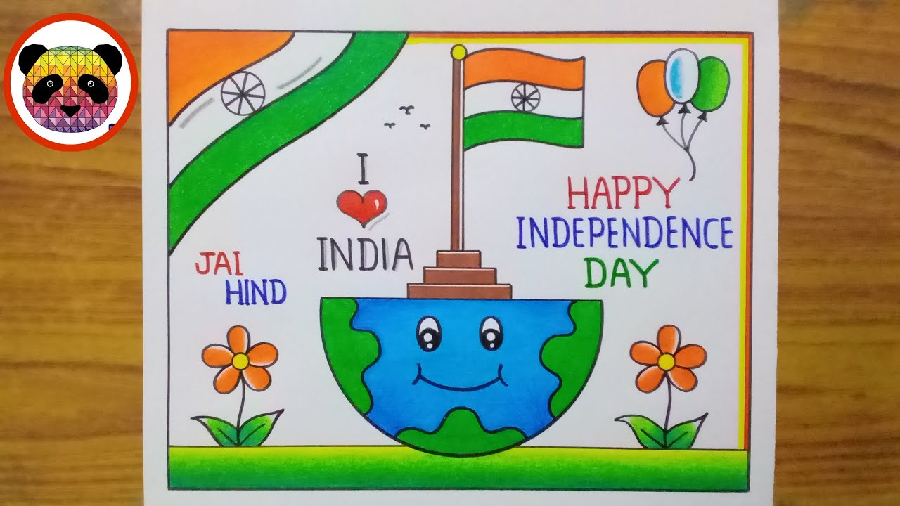 Independence Day Drawing / Independence Day Poster Drawing Easy Step By ...