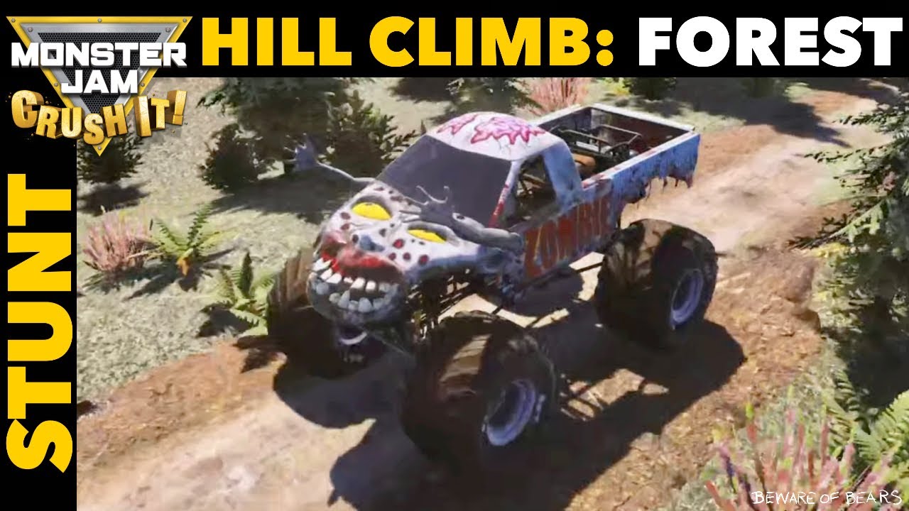 Monster Jam: Crush It! | Hill Climb: Forest - Stunt - YouTube
