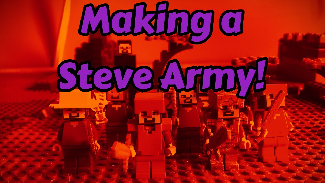 Making a Lego Steve Army! - YouTube