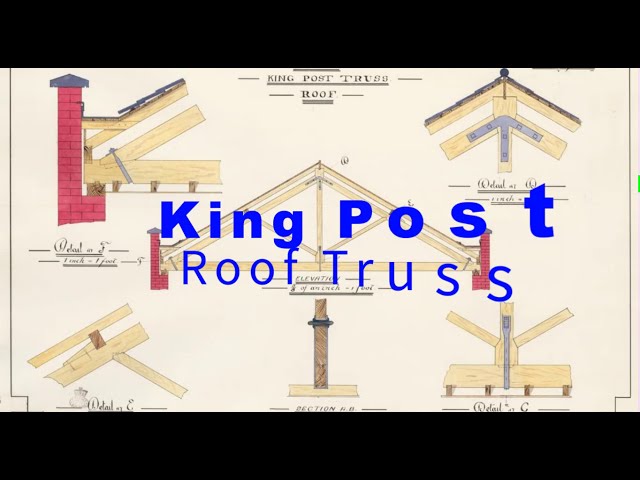 Working Drawing Of King Post Truss Working Drawing Architect Structures
