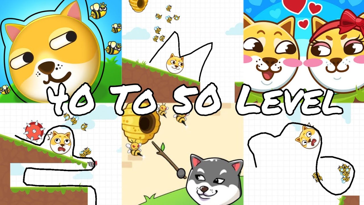 rescue the dog 2 game level 40 to 50 gameplay ios Android - YouTube