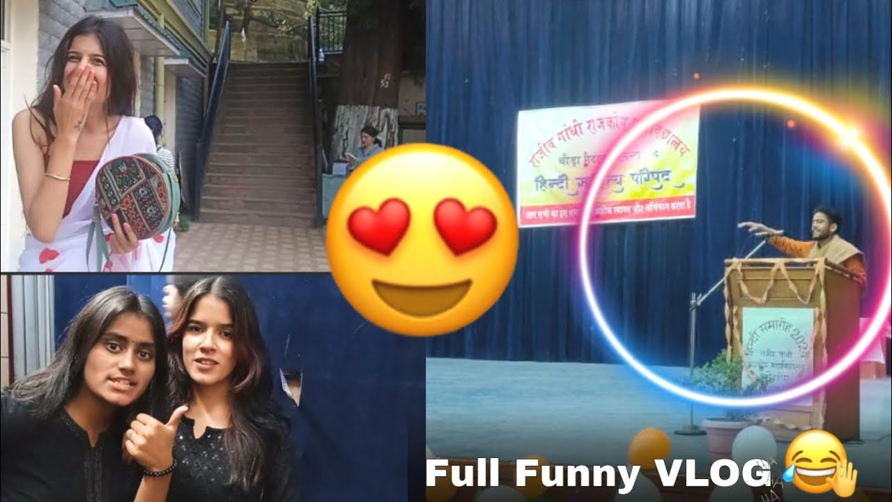 Kotshera College Function 💥 Hindi divas Mein khed 😂 - YouTube