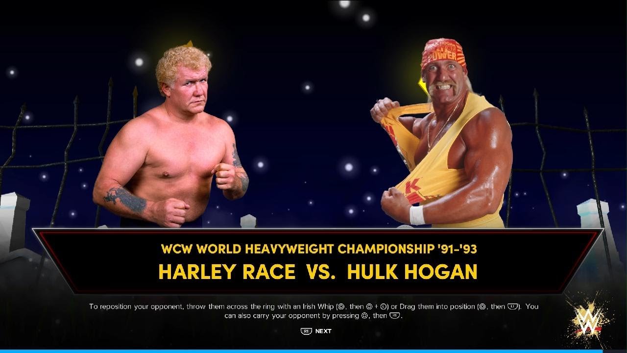 WWE 2K24 "King" Harley Race vs Hulk Hogan for the WCW World ...