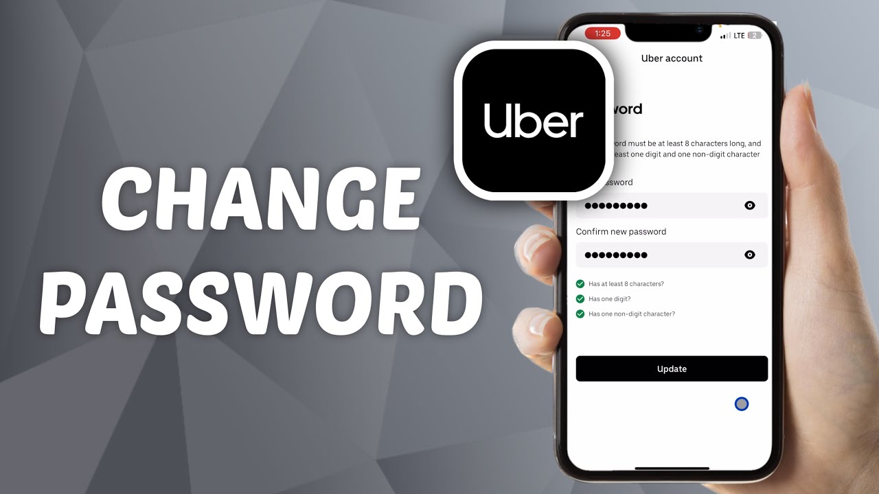 How to Change Uber Password - YouTube