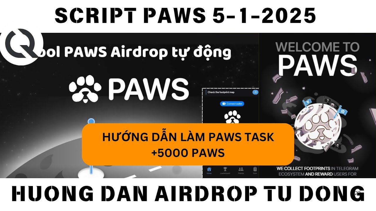 GPM Login : Script Task Paws +5000 Paws Tự Động By Q-Automate - YouTube