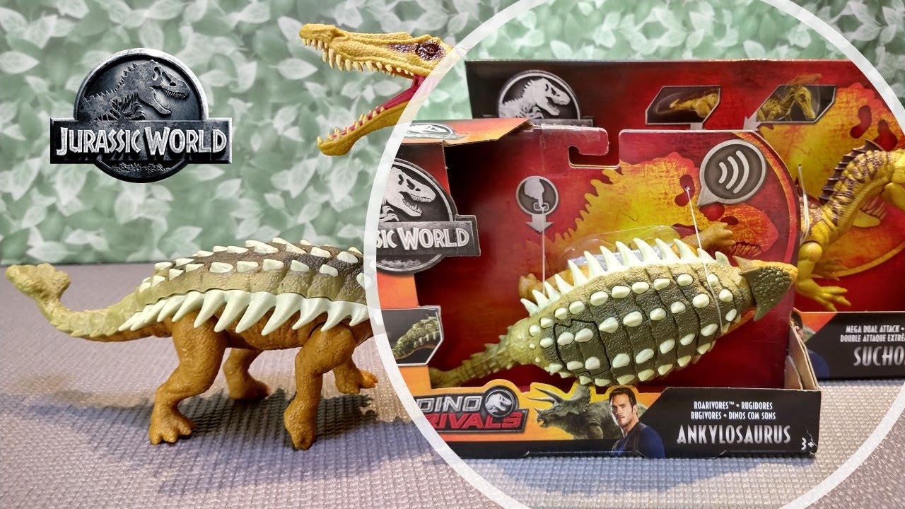 Unboxing Jurassic World Dino Rivals | Ankylosaurus e Suchomimus - YouTube
