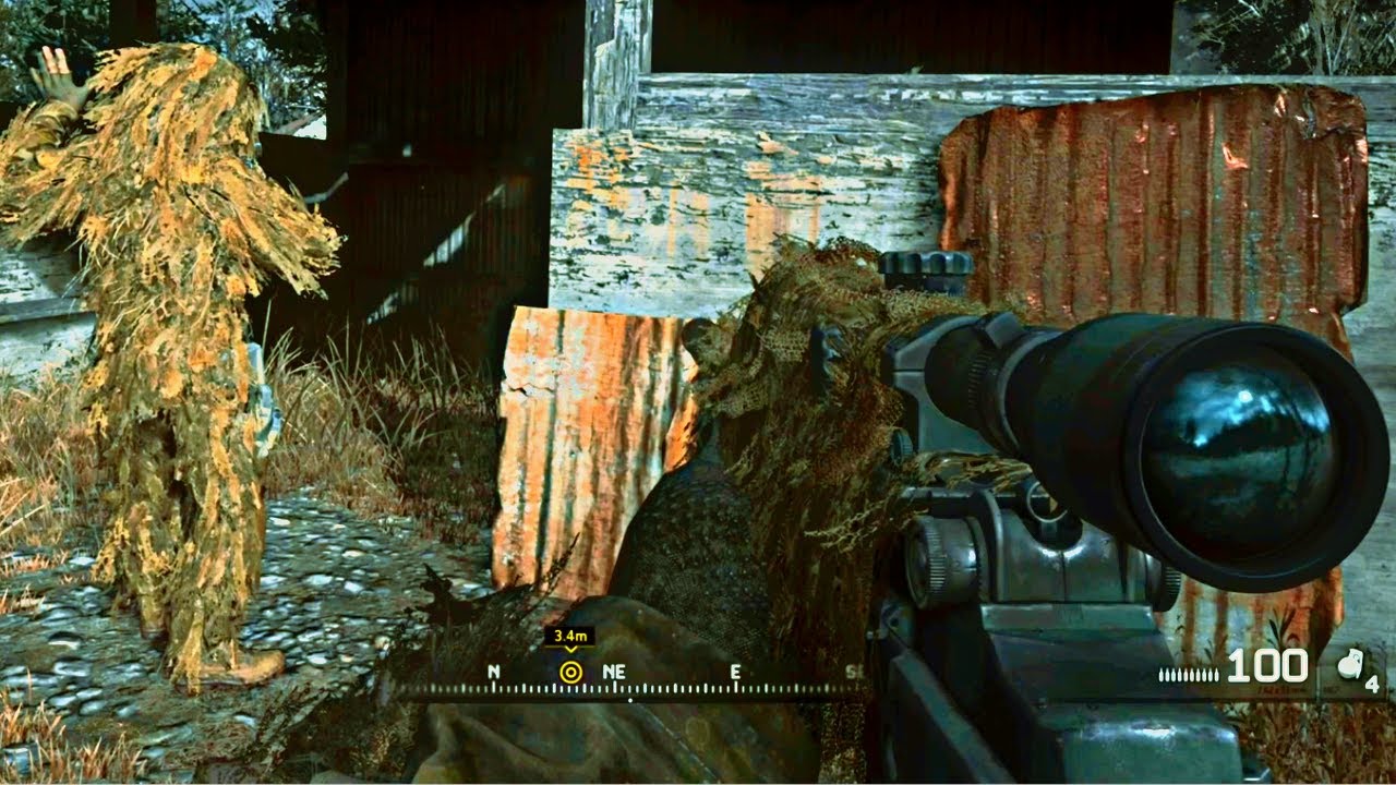 CALL OF DUTY MODERN WAREFARE SNIPER MISSION (NO ANNOYING COMMENTARY ...