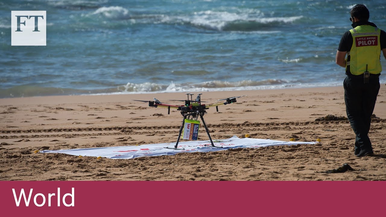 Australia’s lifeguards make waves with use of rescue drones - YouTube