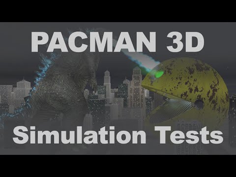 Robot Pacman vs Godzilla