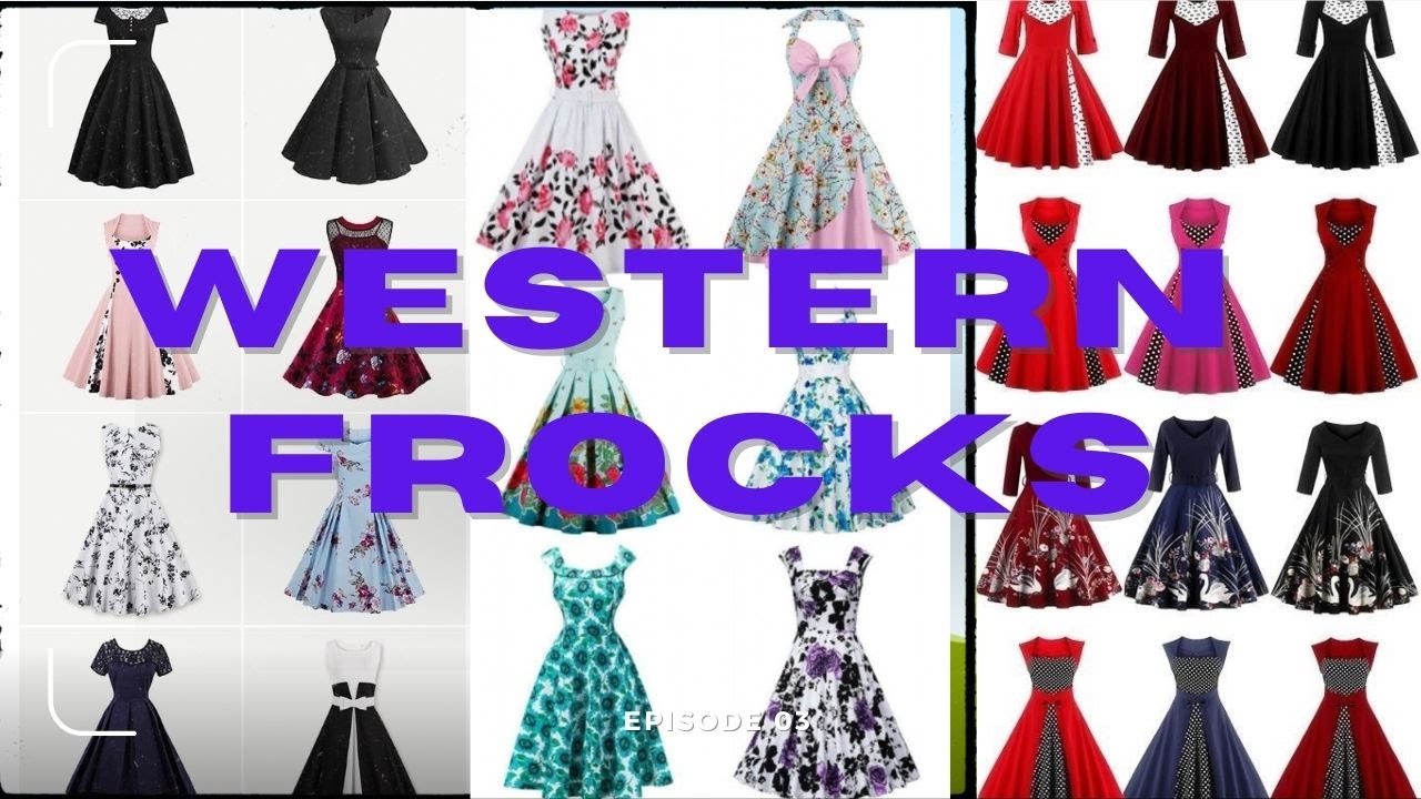 #western frock designs for woman - YouTube