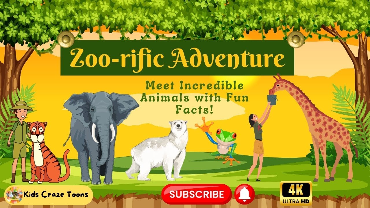 🦓 Zoo-rific Safari Adventure of Incredible Animals with Fun Facts! 🐘 ...