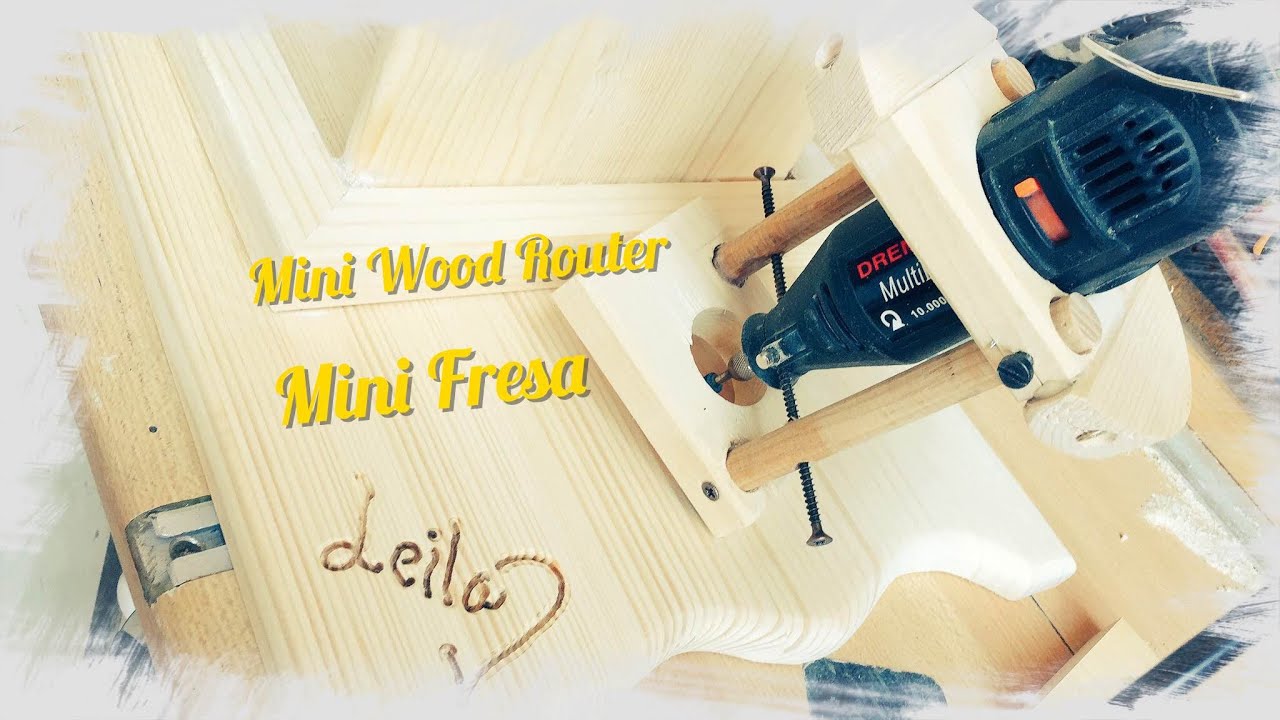 How to make Mini Wood Router - Mini Fresa - YouTube