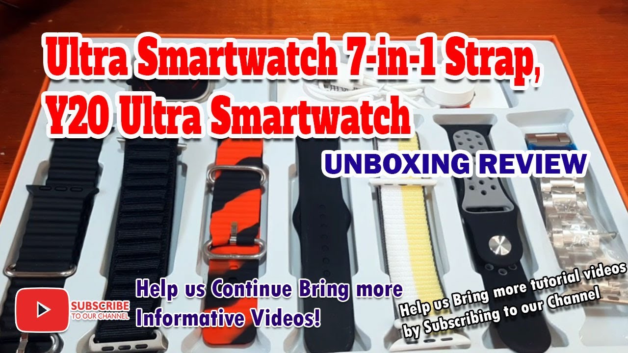 Ultra Smartwatch 7-in-1 Strap, Y20 Ultra/ Y60 Ultra Smartwatch Models ...