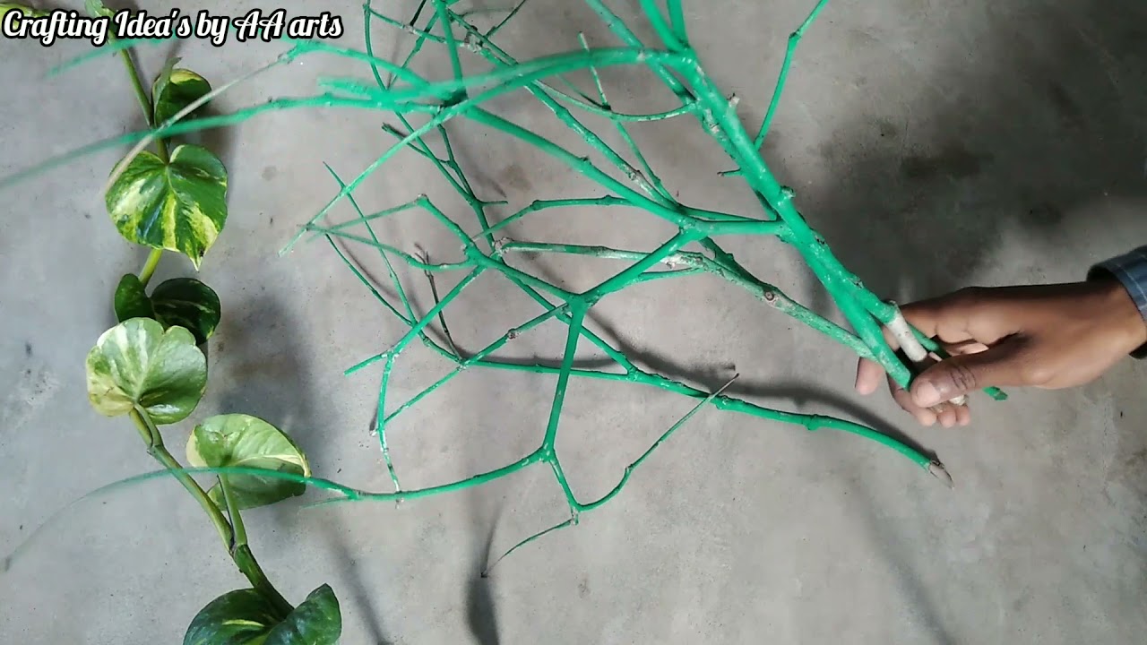 Waste Tree Branch Craft | Tree Branch Craft Ideas | Tree Branch ...