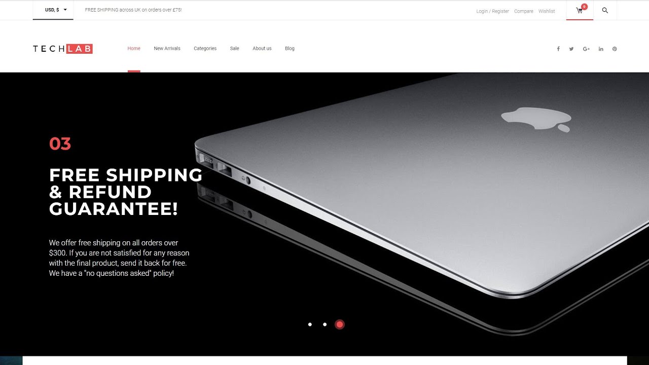Innovative Electronics Store WooCommerce Theme by RockThemes Website ...