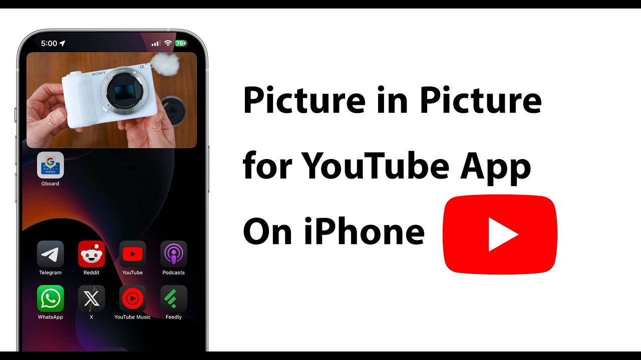 Enable Picture in Picture for YouTube app on iPhone - YouTube