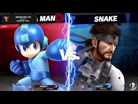 Peabnut (MegaMan) vs WIN CJFrozen (Snake) - Winners Finals - Modern Nest #29 - YouTube