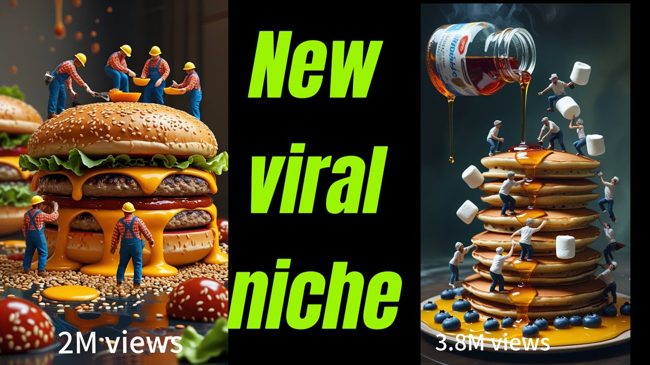 How to Create Viral Miniature Humans Cooking Giant Food ,AI TEXT TO ...