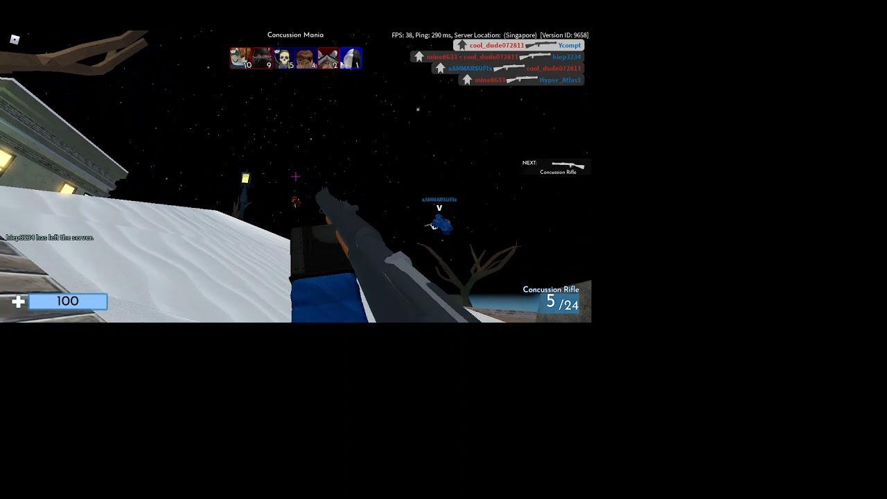 killed someone while they were mid air. Concussion Rifle in arsenal ...