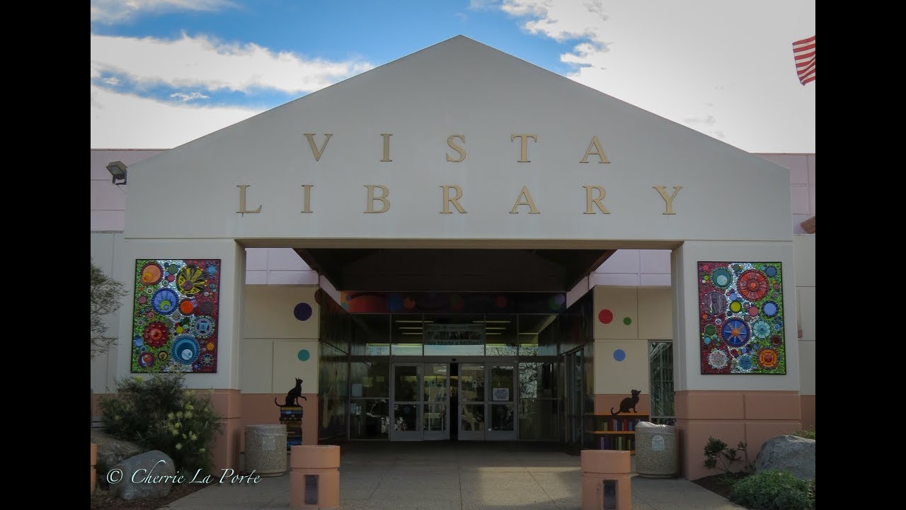 Vista Library Mosaic Glass Murals - YouTube