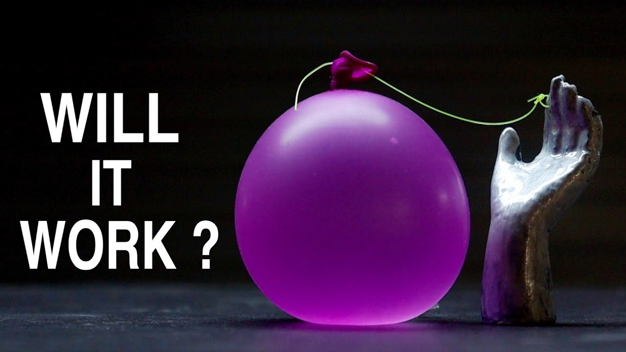 Casting a Balloon Filled With Water in Epoxy Resin - YouTube