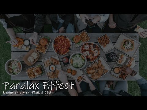 Paralax effect design only with html & css - YouTube