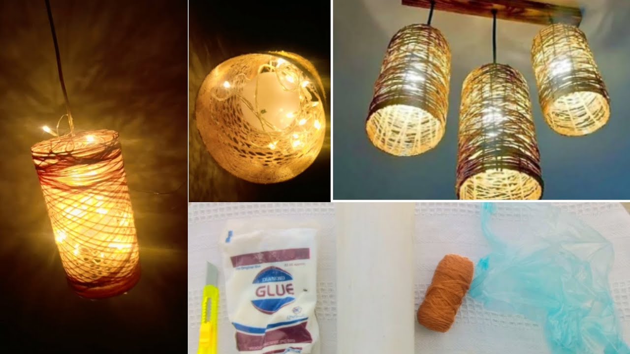 How to make lamp at home||Home Made Lamp|| Home Dacoration Piece|| # ...
