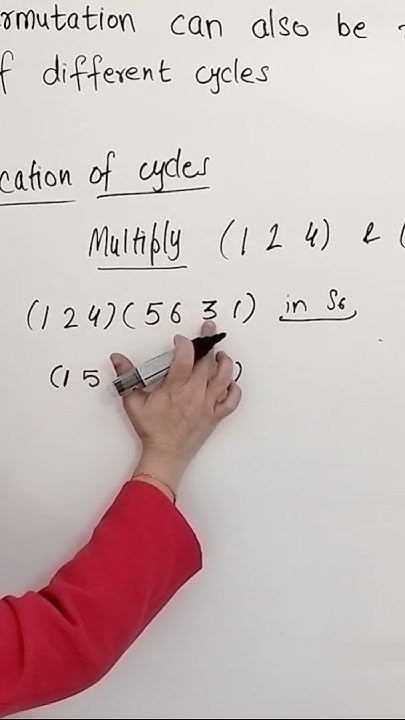 Multiplication of cycles in permutation group - YouTube