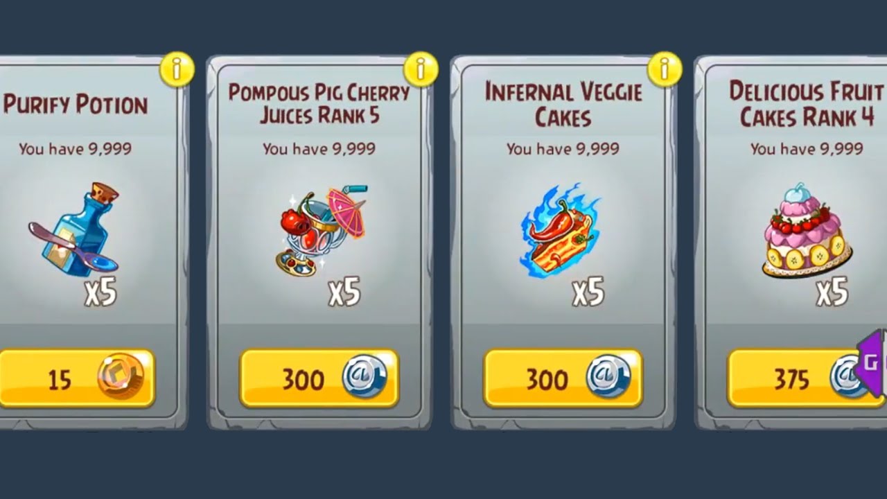 Angry Birds Epic Rpg New HACK Potions/Juices/Cakes - YouTube