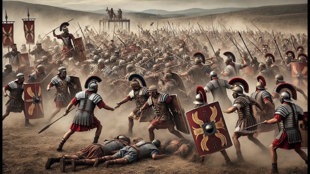 Epic Roman Legion Battle in Mount & Blade II: Bannerlord - YouTube