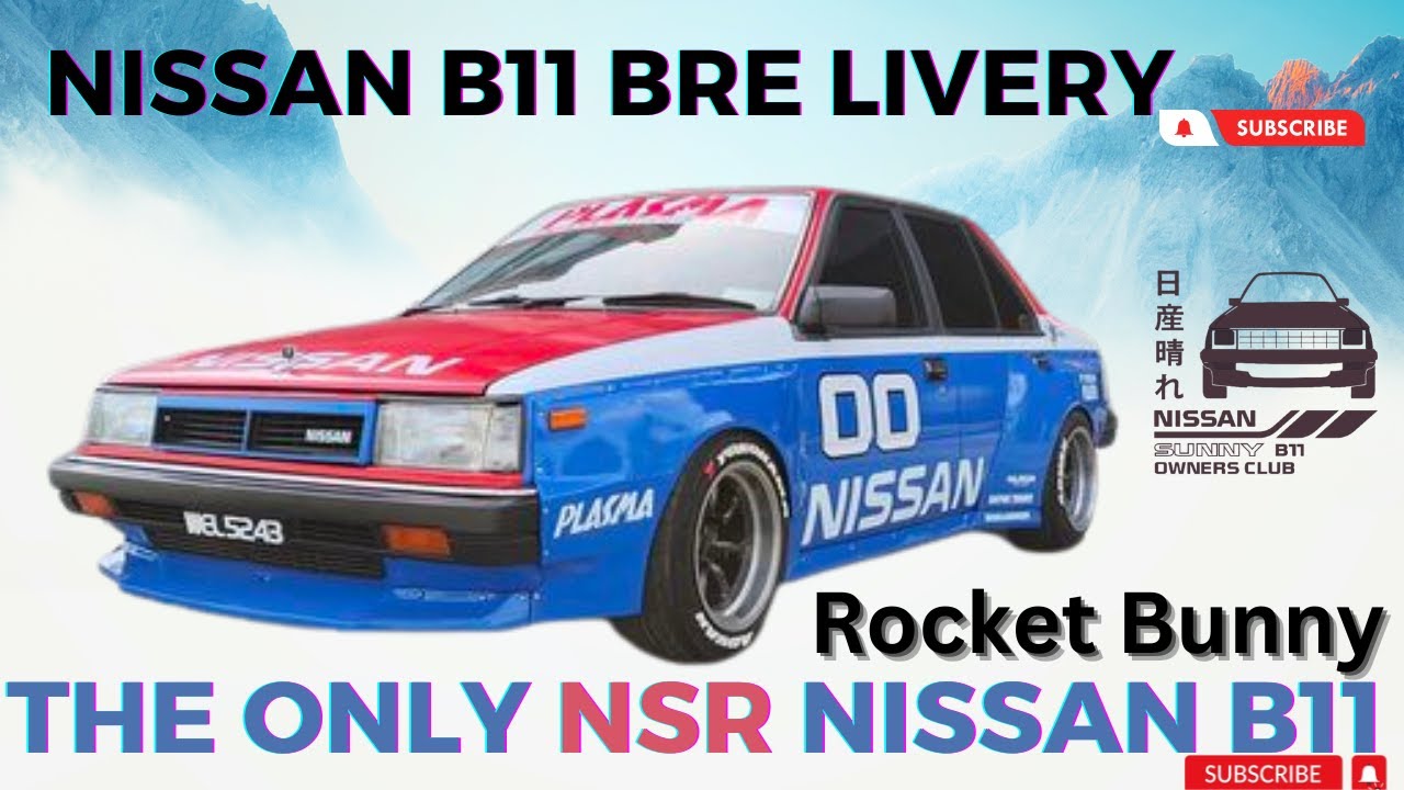 The Only Bre Livery Only NSR Nissan B11 | Nissan B11 Sentra Widebody ...