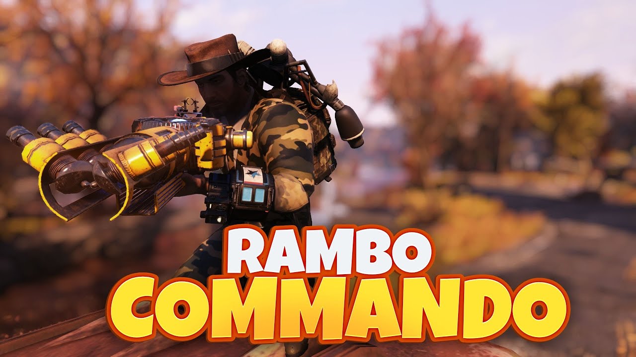 The Rambo Commando - No Stealth Commando Build - Fallout 76 - YouTube