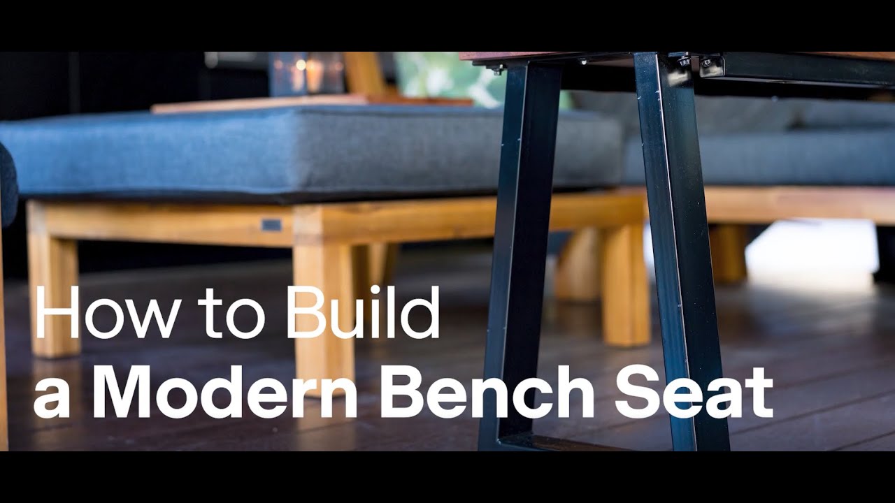 How to Build a Bench Seat – Easy DIY project - YouTube