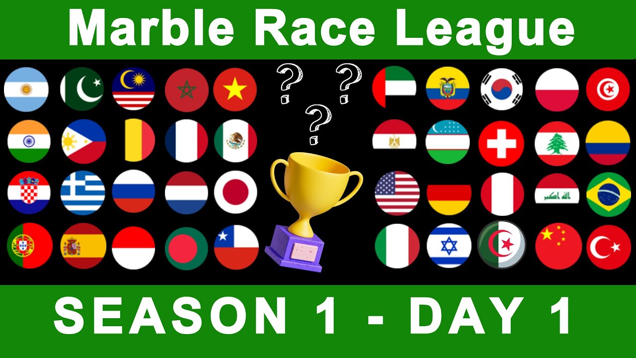 Marble Race League Season 1 DAY 1 Marble Race in Algodoo - YouTube