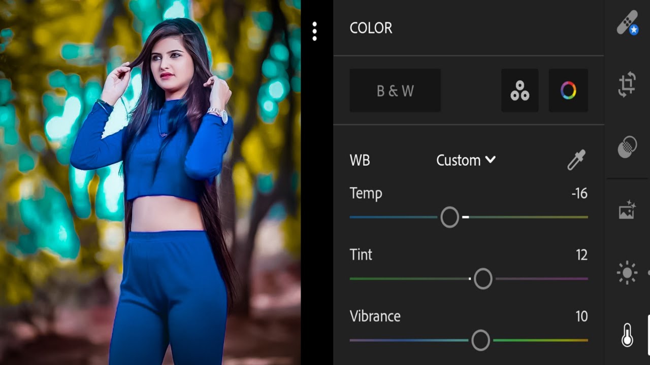 Lightroom Blue And Yellow Tone Photo Editing || Lightroom Editing ...