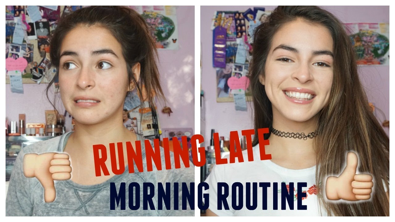 Running Late Routine | Easy Makeup & Outfit Ideas | Madison Haas - YouTube