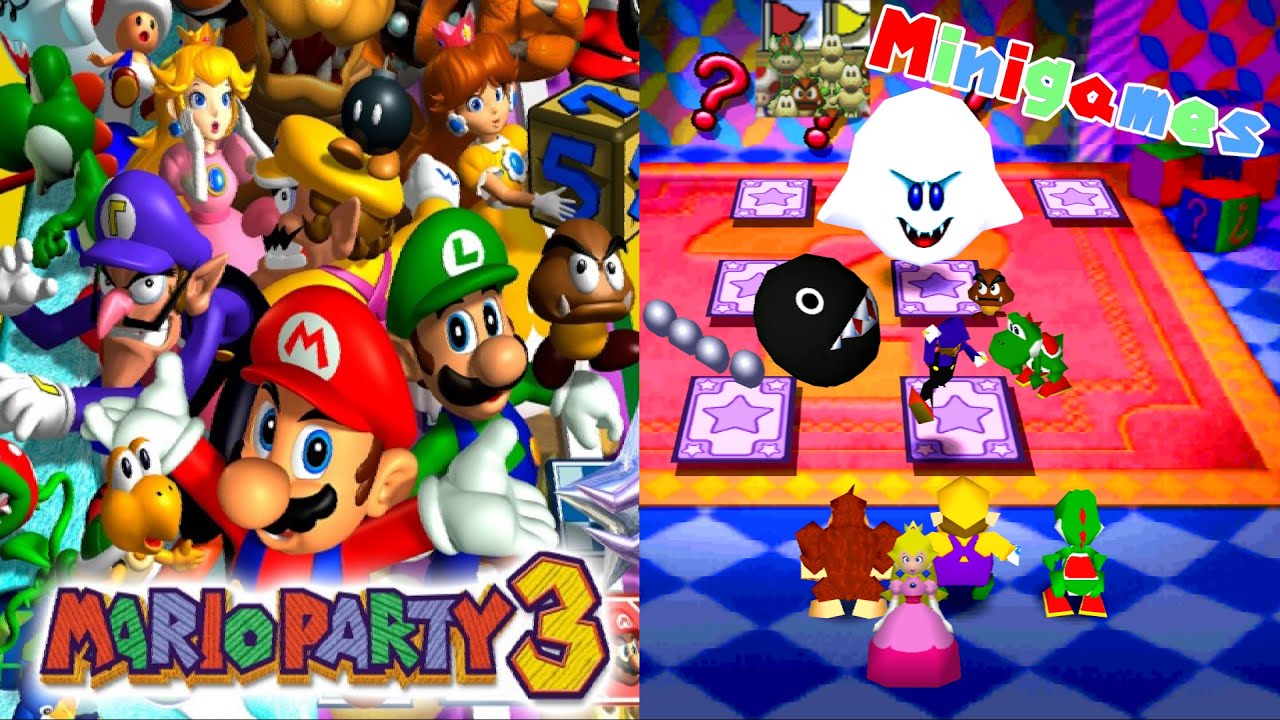Mario Party 3 - All Minigames [4K] - YouTube