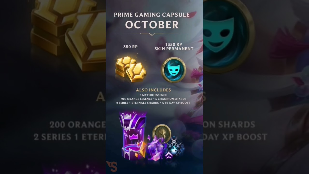 League of Legends Prime Gaming Capsule in October 💯 - YouTube